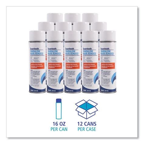 Vandalism Mark Remover, 15 oz Aerosol Spray, 12/Carton - mastersupplyonline