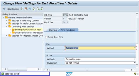 Sap Co Maintain Versions