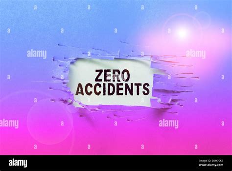 Conceptual Display Zero Accidents Word Written On Important Strategy