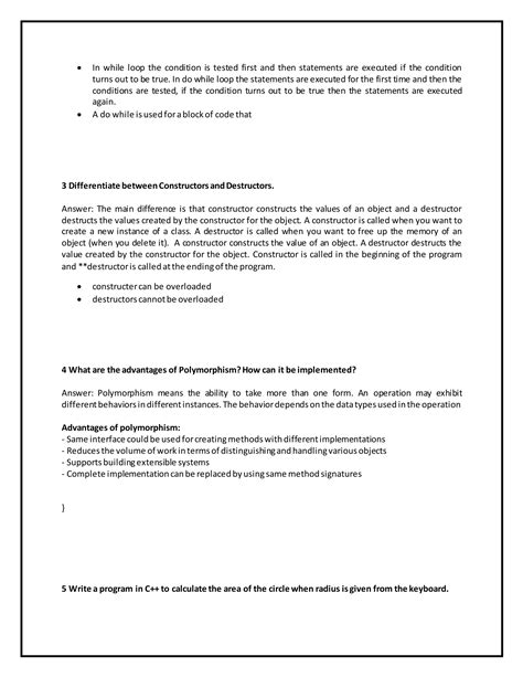 Bca2030 Object Oriented Programming C Pdf Free Download