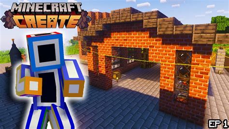 I Build The Perfect Create Workshop In Minecraft Youtube