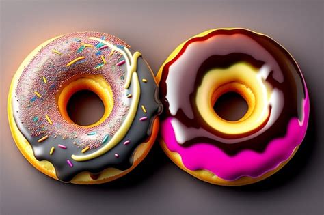 Premium Ai Image Sweet Colored Donuts Premium Ai Image Sweet Colored Donuts