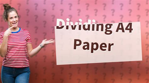 How Do You Divide An A Paper Into Equal Parts YouTube