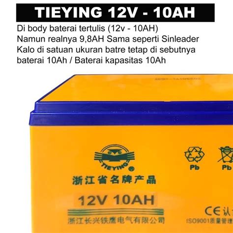 Jual Baterai Sprayer Elektrik Volt Ah Sinleader Baterai V Ah Shopee Indonesia