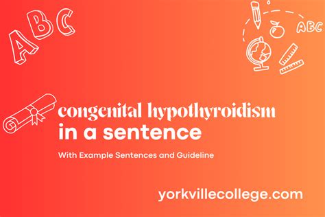 How To Use Congenital Hypothyroidism In A Sentence Easy Examples
