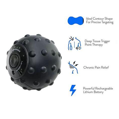 Vibrating Massage Ball Electric Massage Roller Fit Grandado