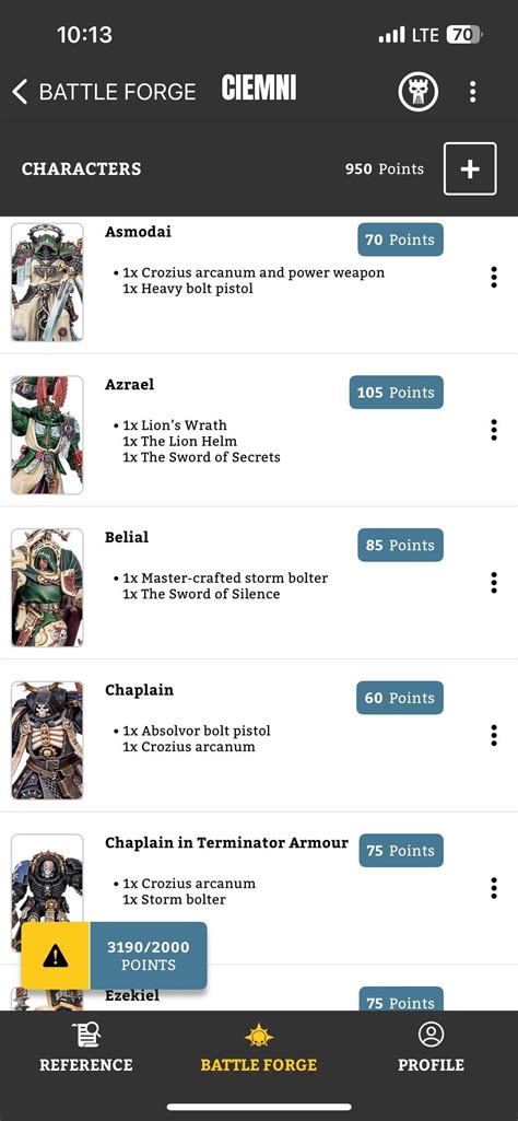 2000 Pts Army List Help For Begginer R Darkangels40k