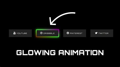 CSS Glowing Button Animation CSS Animation Examples YouTube