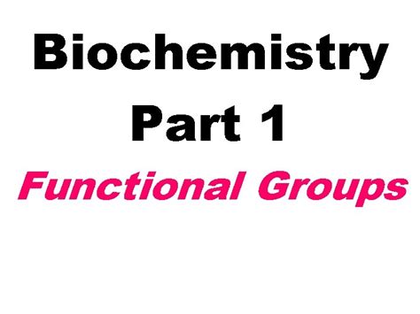 Biochemistry Functional Groups And Macromolecules Carbonthe Backbone Of