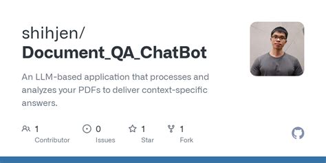 Github Shihjendocumentqachatbot An Llm Based Application That Processes And Analyzes Your