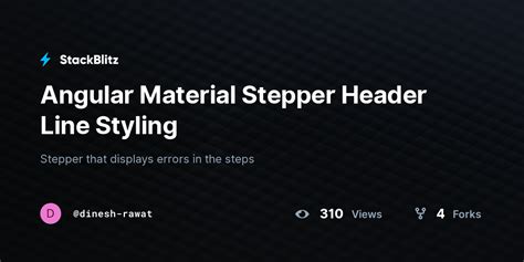 Angular Material Stepper Header Line Styling Stackblitz
