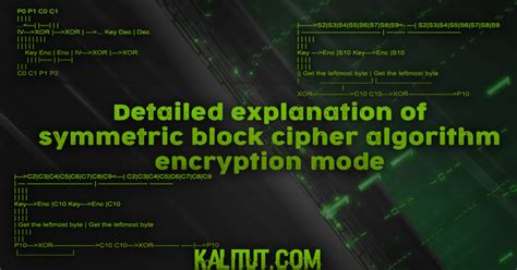 symmetric block cipher algorithm encryption mode kalitut