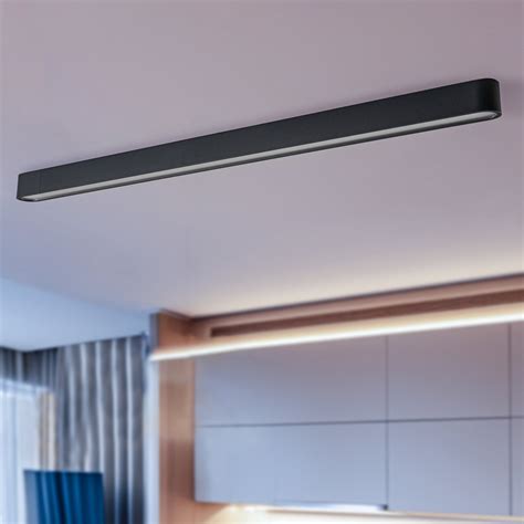 Ceiling Light Soft 125 X 6 Cm Graphite Aluminium G13 Uk