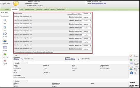 Notification Features In Sage Crm V72 Sage Crm Tips Tricks And