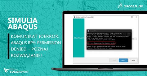 Simulia Abaqus Komunikat Ioerror Abaqusrpy Permission Denied
