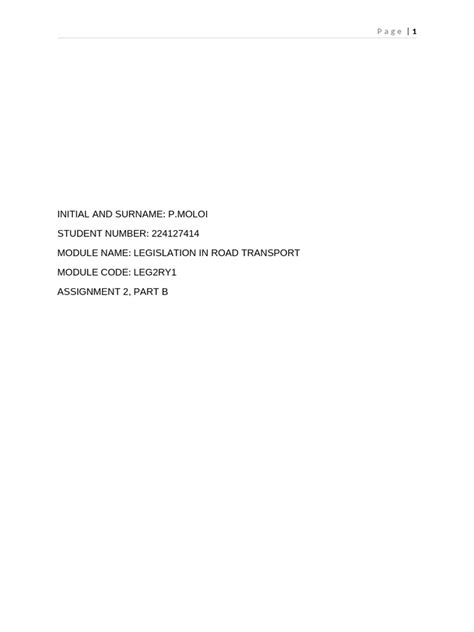 leg2ry1 assignment 2 part b pdf employment occupational safety