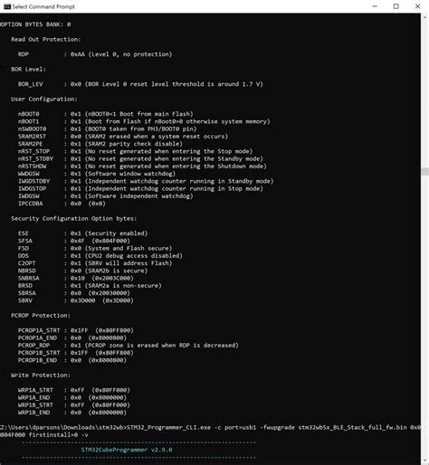 Unable To Successfully Load Ble Firmware Because O Stmicroelectronics Community