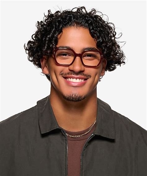 Lacquer Rectangle Brown Full Rim Eyeglasses Eyebuydirect Canada