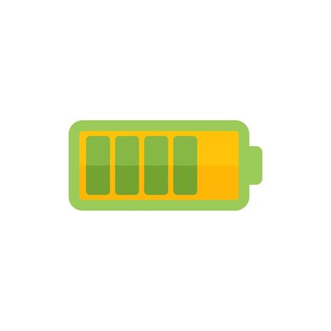 Premium Vector Battery Icon Flat Vector Web Interface Shape Ui Isolated