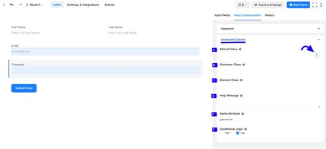 password input field in fluent forms fluent forms