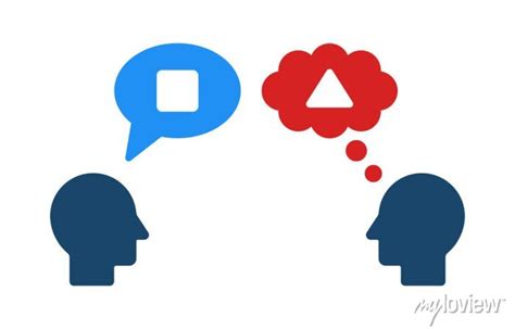 Misunderstanding Icon Vector Illustration Miscommunication Symbol