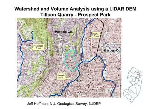Watershed And Volume Analysis Using A Lidar Dem Ppt Geography Science