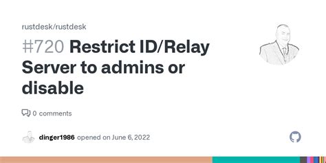 Restrict ID Relay Server To Admins Or Disable Issue Rustdesk Rustdesk GitHub