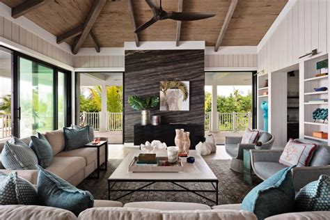 Tropical Homes Oceanfront Interior Beachfront Tropical Home With A