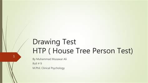 House Tree Person Test Interpretation 1234 Pdf