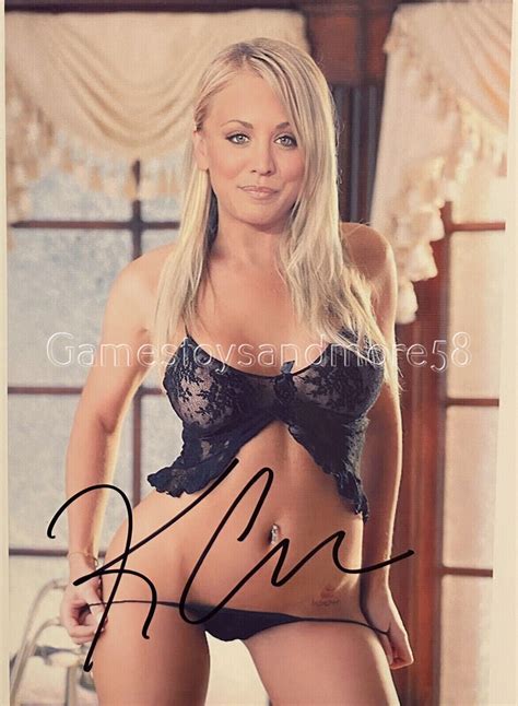Kaley Cuoco Signed 8x10 Risqu Photo Etsy