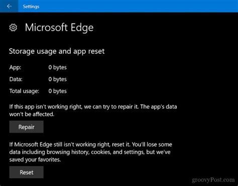 How To Reset Or Repair Microsoft Edge Web Browser In Windows