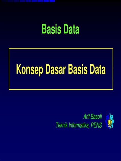 Konsep Dasar Database Pdf