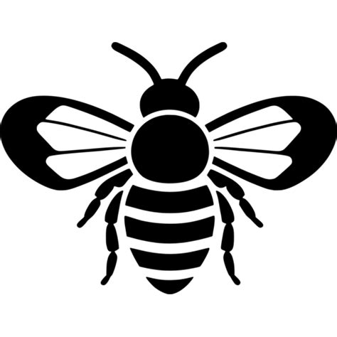 Bee Outline Svg Decorative Honeybee Vector Art