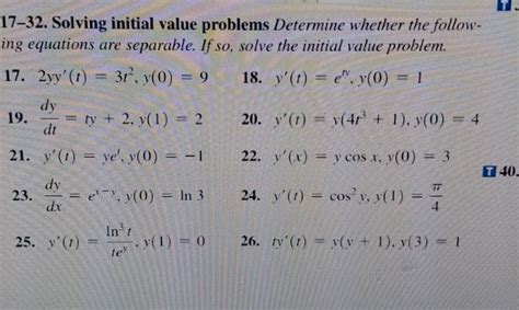 solved t 17 32 solving initial value problems determine