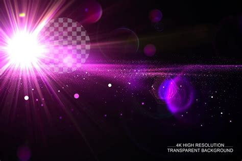 Premium Psd A Nice Lens Flare With Colorful Glowing Effect On A