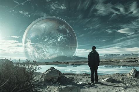 Premium Photo Traverse The Mirrored Expanse Of The Planet Where Generative Ai