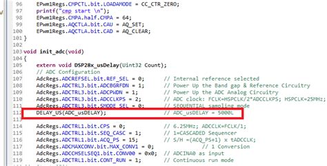 参考译文 Tms320f2808：通过在adc初始化代码内添加一个delay 来产生不需要的pwm脉冲 C2000™︎ 微控制器（参考译文帖）read Only C2000