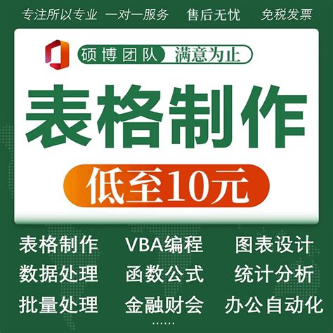 Excel表格代做制作图表vba宏定制设计函数据帮做处理统计分析整理 Excel表格【图片 价格 品牌 报价】 京东