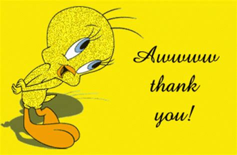 Aww Thank You Tweety Blinking 