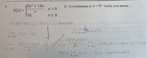 Ap Calc Bc How Is Fx Continuous If Its Indeterminate When It