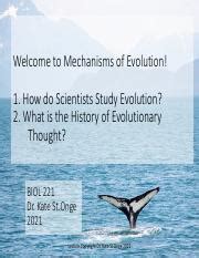 Introduction To Evolution Notes Pdf Welcome To Mechanisms Of Evolution How Do
