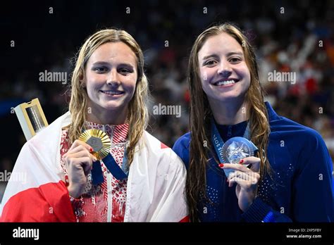 Paris France 3rd Aug 2024 Summer Mcintosh Can Gold Medal Kate