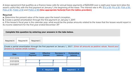 A Lease Agreement That Qualifies As A Finance Lease