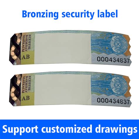 Hot Stamping Anti Counterfeiting Wine Label Customized Serial Code Anti