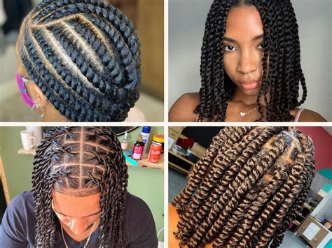 African Twist Braids Hairstyles