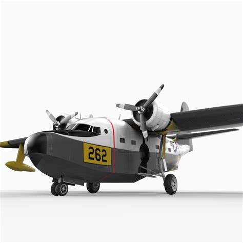 Grumman Hu 16 Albatross Aircraft 3d Model