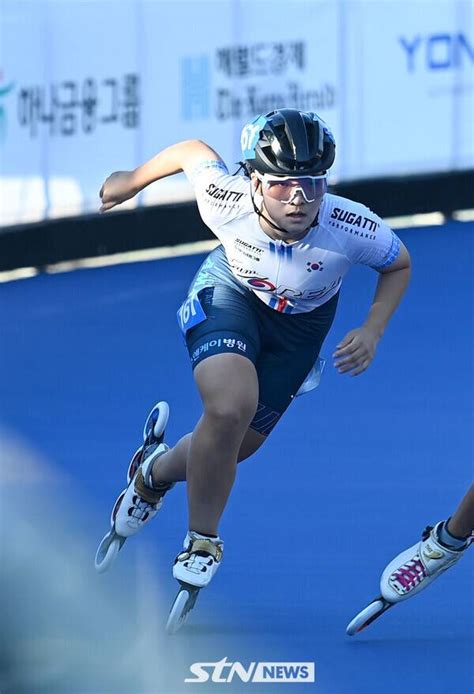 아시아롤러선수권 흐름 좋았지만 견제에 눈물 전하을 1000m 스프린트 동메달