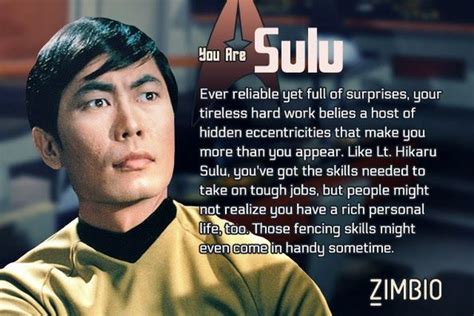 Mary Ann Bernal I Am Sulu Which Star Trek Character Are You Star