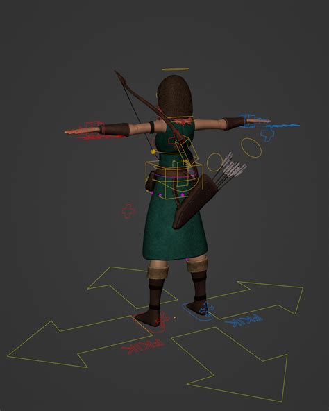 artstation athena character rig blender file 3 4version resources
