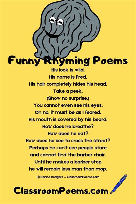 Funny Poems For Teenagers And Adults